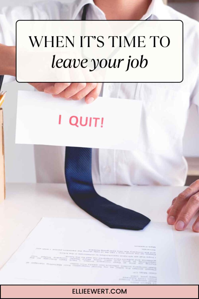 Knowing When It's Time to Leave Your Job